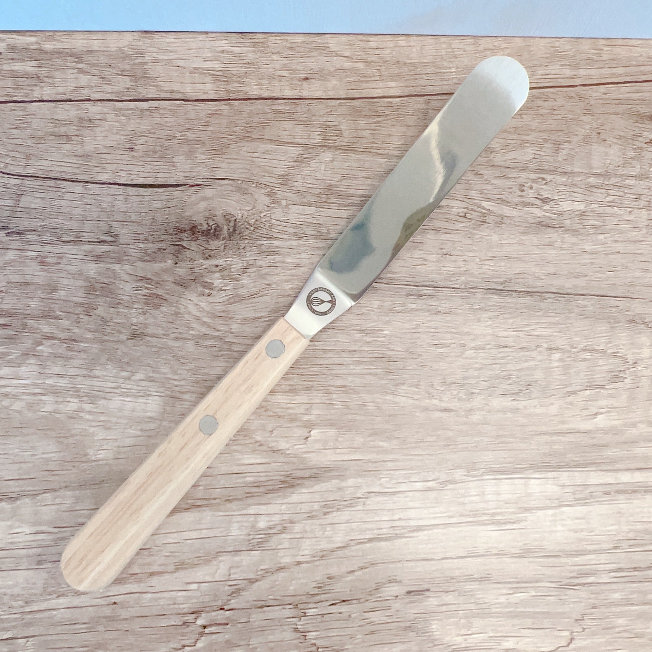 日本淺井商店小曲抹刀 Kappabashi Asai Store Flat Icing Spatula – Nashi Grocery玖月烘焙食材雜貨店